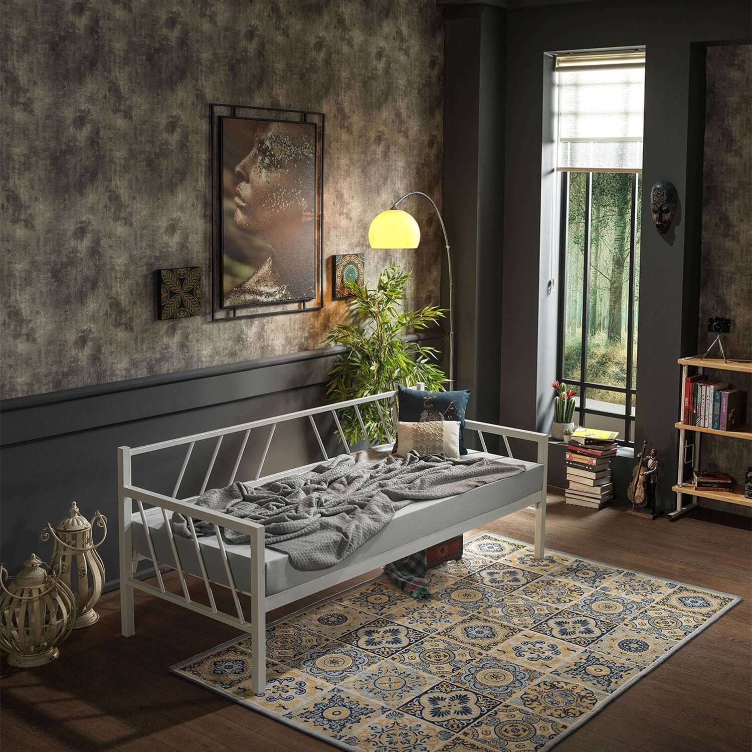 Unimet Glory Daybed Tek Kişilik Sedir Divan Metal Karyola 90 Fiyatı