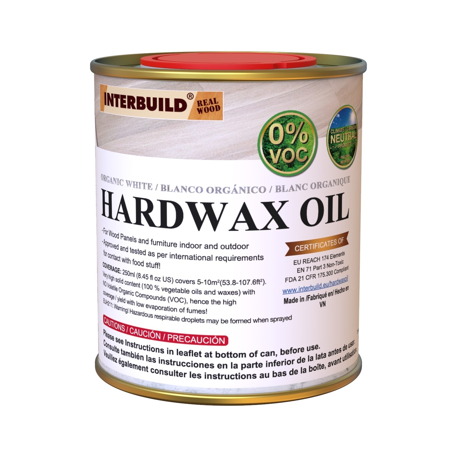 INTERBUILD REAL WOOD Interbuild Hardwax Oil (0%) Voc 250 ml Fiyatı