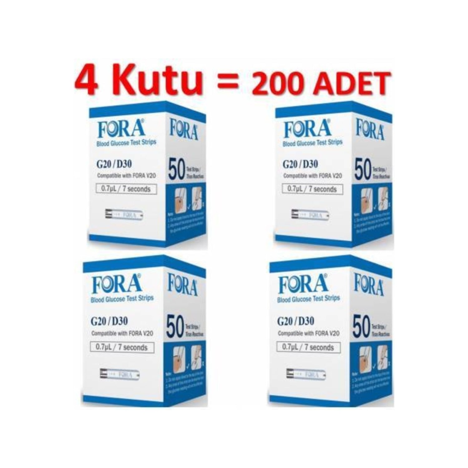 Fora G20 Şeker Strip x 4 Kutu Fiyatı - Taksit Seçenekleri