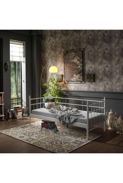 Unimet Lalas Daybed Tek Kişilik Metal Karyola 90x200 Unimet Lalas Daybed Tek Kişilik Metal Karyola 90x200