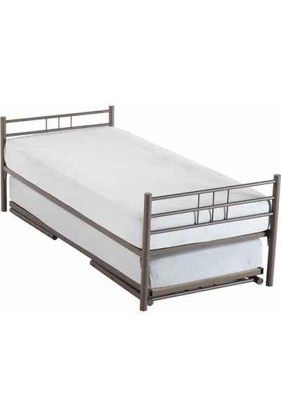 Unimet Yavrulu İkiz Ferforje Metal Karyola