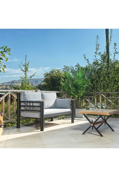 Unimet Kappis Dk Metal Sofa Sedir 70x140 İkili Koltuk Siyah Unimet Kappis Dk Metal Sofa Sedir 70x140 İkili Koltuk Siyah