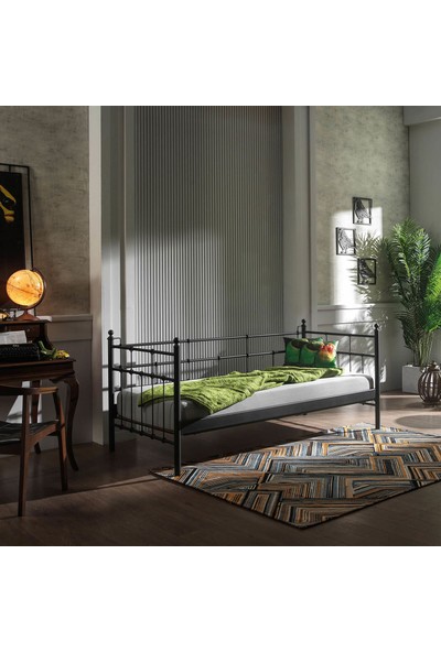 Unimet Lalas Daybed Tek Kişilik Metal Karyola 90x200 Unimet Lalas Daybed Tek Kişilik Metal Karyola 90x200