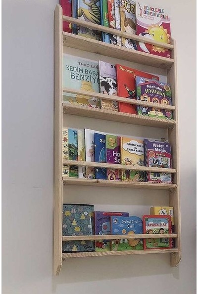 Olcay Aksesuar Ahşap Montessori Ahşap Duvar Rafı Dekoratif Raf 120 cm Olcay Aksesuar Ahşap Montessori Ahşap Duvar Rafı Dekoratif Raf 120 cm