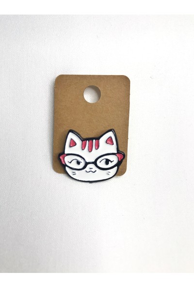 Hobipix Kedi Tasarımlı Metal Pin Rozet Broş Hobipix Kedi Tasarımlı Metal Pin Rozet Broş