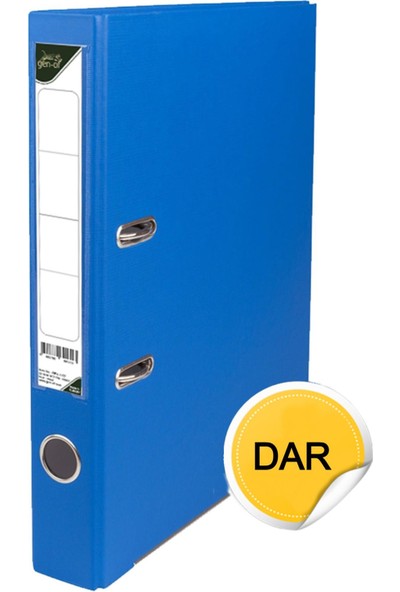 Gen-Of Dar Plastik Klasör Mavi 30'lu