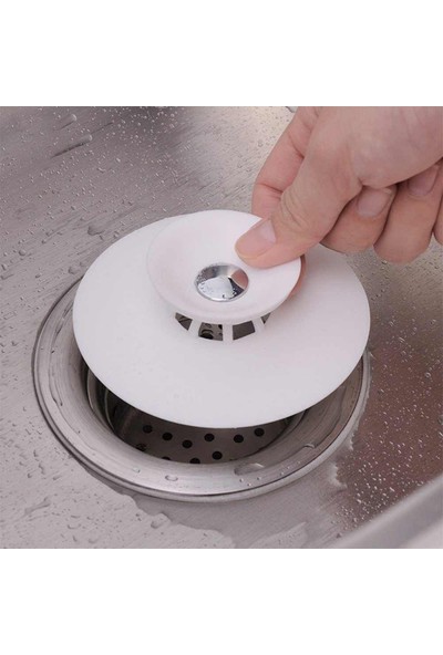 Sin@Rasta Lavabo Ve Küvet Tıkacı Süzgeç Silikon Lavabo Gider Tıpası 2'Li