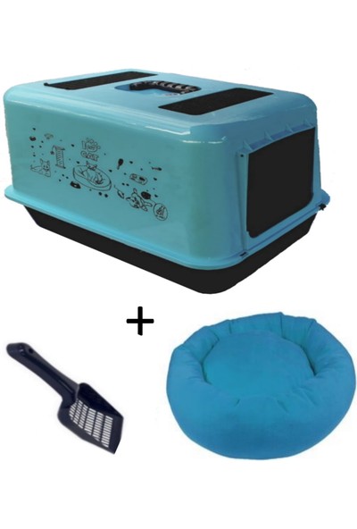 Optimal G Xxl Lüx Tuvalet Kabı Mavi Simit Yatak ve Kürek Optimal G Xxl Lüx Tuvalet Kabı Mavi Simit Yatak ve Kürek