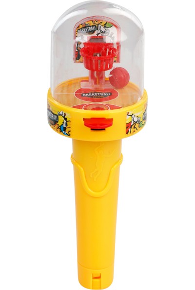 Can Oyuncak Pilli Işıklı Basket Oyunu Sarı