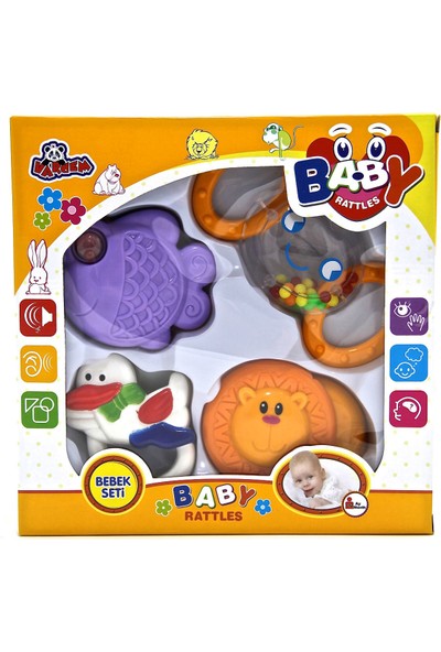 Vardem 4'lü Çıngırak Seti Mavi