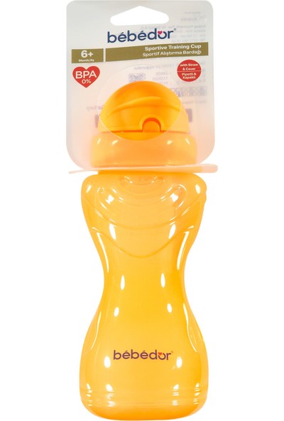 Bebedor Sportif Pipetli Alıştırma Bardağı 6+ Ay Turuncu
