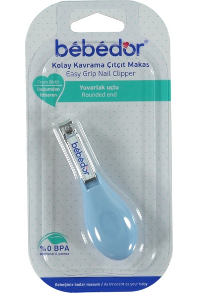 Bebedor Kolay Kavrama Tırnak Makası Mavi
