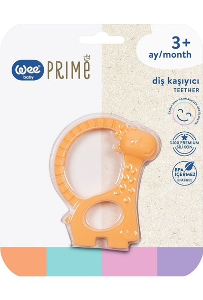 Wee Baby Prime Silikon Diş Kaşıyıcı Turuncu Wee Baby Prime Silikon Diş Kaşıyıcı Turuncu