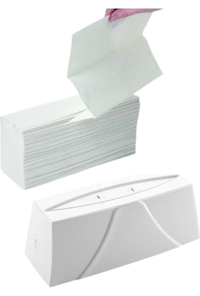 Ihtiyaç Limanı Taşınabilir Yatay Z Katlı Havlu Dispanseri+1 Paket Z Katlama Havlu