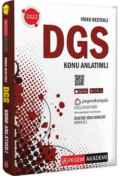 Pegem Akademi DGS 2022 Video Destekli Konu Anlatımlı