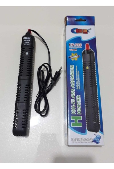 Canlı Petshop Seastar Akvaryum Isıtıcı 100W HX-936 Muhafazalı,termostatlı Canlı Petshop Seastar Akvaryum Isıtıcı 100W HX-936 Muhafazalı,termostatlı