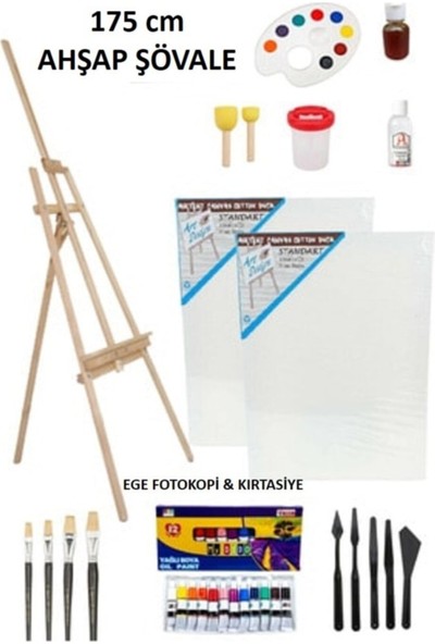 Art Picasso Yağlı Boya Resim Başlangıç Seti Şövale Tuval Yağlı Boya Palet Spatula Terebentin Vernik Ponpon Art Picasso Yağlı Boya Resim Başlangıç Seti Şövale Tuval Yağlı Boya Palet Spatula Terebentin Vernik Ponpon