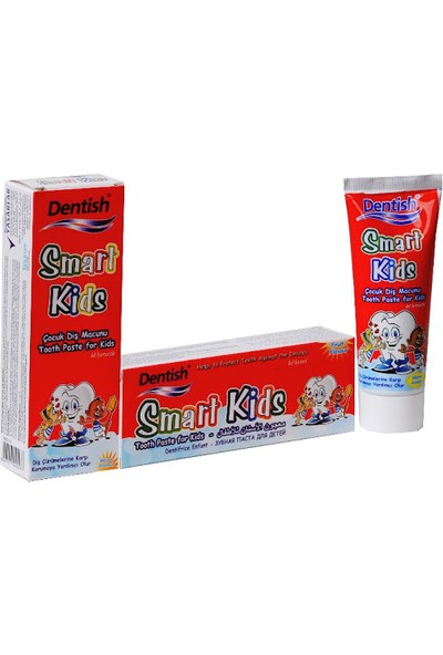 Dentish Smart Kids Çocuk Diş Macunu Meyve Aromalı 75 ml Dentish Smart Kids Çocuk Diş Macunu Meyve Aromalı 75 ml