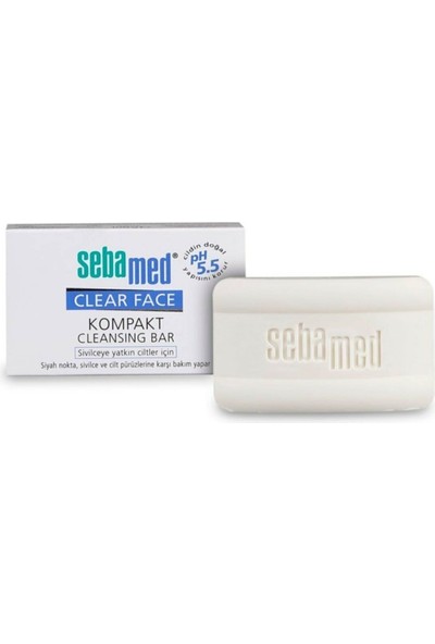Sebamed Clearface Sivilce ve Akne Karşıtı Yüz Temizleyici Kompakt Sabun 100 gr Sebamed Clearface Sivilce ve Akne Karşıtı Yüz Temizleyici Kompakt Sabun 100 gr