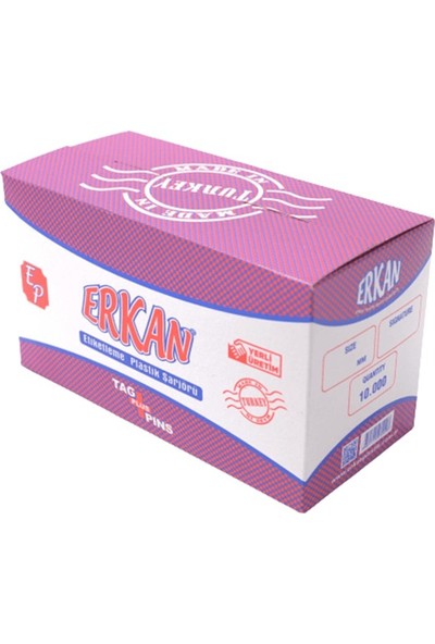 Erkan Etiket Kılçık Tabancası Kırmızı 25 mm 10.000'li