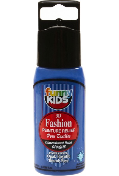 Funny Kids 3D Boncuk Boya Opak Lacivert 60 cc Funny Kids 3D Boncuk Boya Opak Lacivert 60 cc