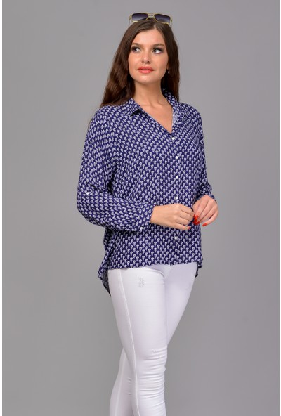 Tusse Desenli Viskon Gömlek