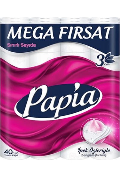 Papia Tuvalet Kağıdı 40'lı Ipek Kokulu