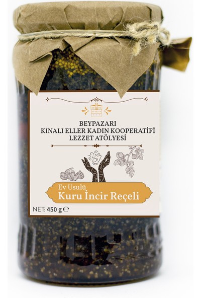 Kınalı Eller Kadın Kooperatifi Beypazarı Kuru İncir Reçeli 450 gr Kınalı Eller Kadın Kooperatifi Beypazarı Kuru İncir Reçeli 450 gr