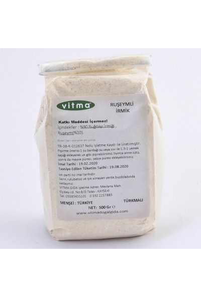 Vıtma Ruseymlı Irmık 500 gr Vıtma Ruseymlı Irmık 500 gr
