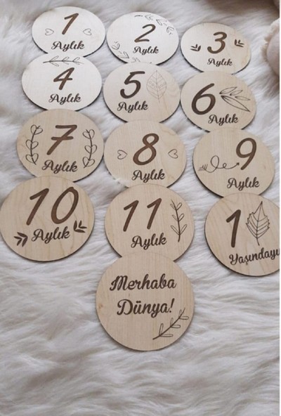 Elizi 12 Aylık Ahşap Bebek Plak Seti Elizi 12 Aylık Ahşap Bebek Plak Seti
