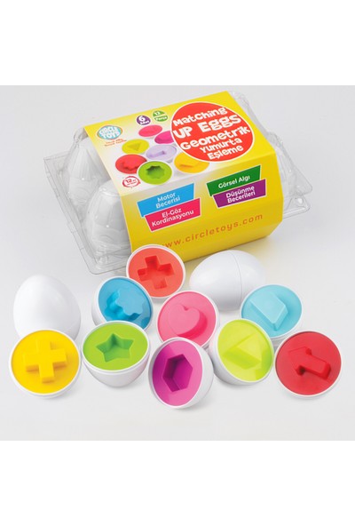 Circle Toys Circle Toys 6'li Geometrik Yumurta Eşleme Oyunu Circle Toys Circle Toys 6'li Geometrik Yumurta Eşleme Oyunu