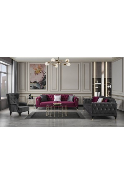 İnmobiland Elegance Chester Koltuk Takımı Özel Babby Face Kumaş ve Yataklı İnmobiland Elegance Chester Koltuk Takımı Özel Babby Face Kumaş ve Yataklı