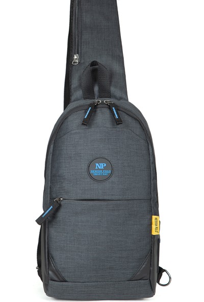 Avca Unisex Keten USB Kulaklık Çıkışlı Çapraz Askılı Bel Omuz Çanta