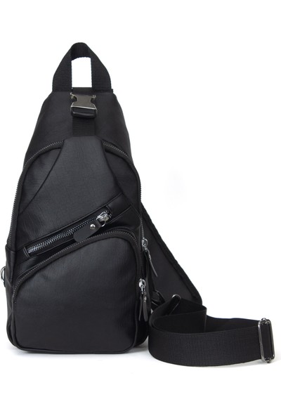 Avca Unisex Siyah Yıkama Deri USB Kulaklık Çıkışı Çapraz Askılı Bel Omuz Çanta Avca Unisex Siyah Yıkama Deri USB Kulaklık Çıkışı Çapraz Askılı Bel Omuz Çanta