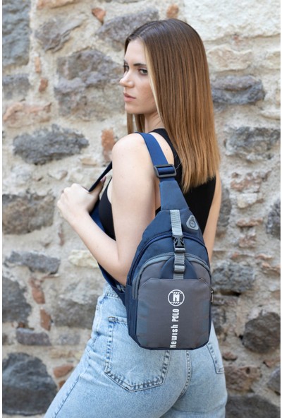 Avca Unisex Kumaş Kulaklık Çıkışlı Bel ve Çapraz Askılı Çanta