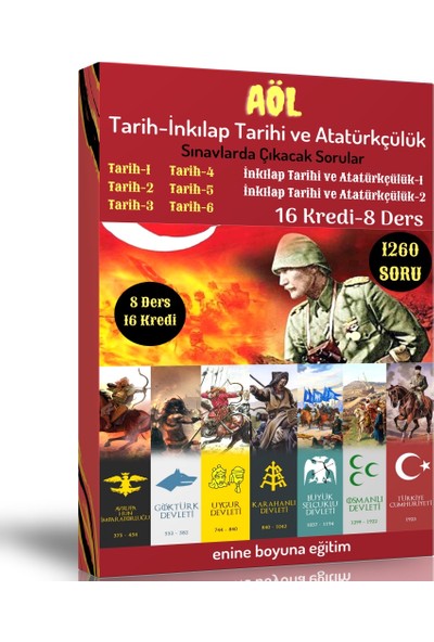 Enine Boyuna Eğitim Aöl Tarih – Inkılap Tarihi ve Atatürkçülük Çıkacak Soruları