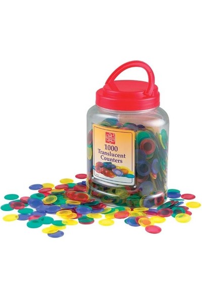 Temel Sayma Pulları 1000 Adet Şeffaf