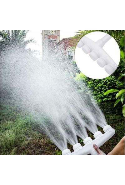 Techno Technotrend 5 Kafalı Peyzaj Bahçe Tarla Çim Sulama Başlığı Yüksek Basınçlı Su Püskürtücü Hortum Aparatı