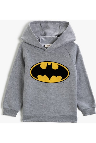Koton Batman Baskılı Sweatshirt Kapüşonlu