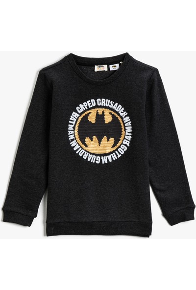 Koton Batman Sweatshirt Lisanslı Baskılı