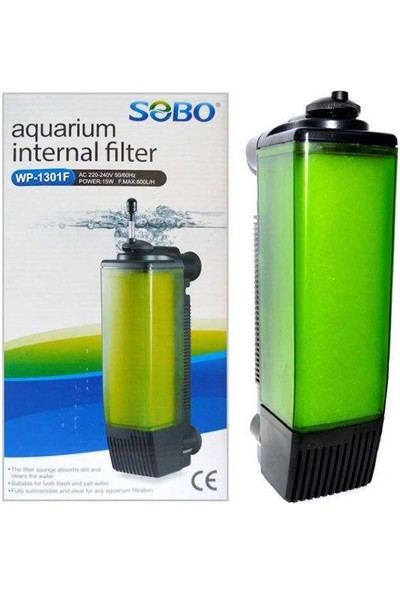 Canlı Petshop Sobo WP-1301F Akvaryum Iç Filtre 600 L/h Canlı Petshop Sobo WP-1301F Akvaryum Iç Filtre 600 L/h