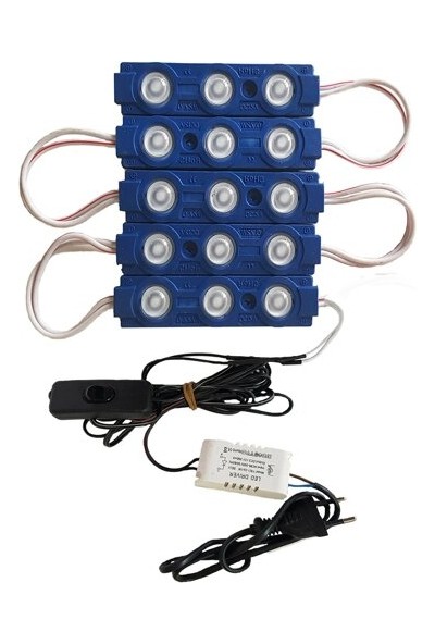 Canlı Petshop Power LED 50-60 cm Akvaryuma Uygun 5 Adet LED -- Mavi Canlı Petshop Power LED 50-60 cm Akvaryuma Uygun 5 Adet LED -- Mavi