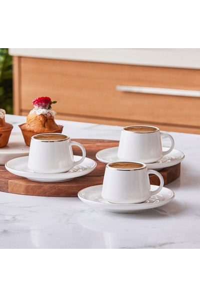 Emsan Bianca 6 Kişilik Kahve Fincan Takımı