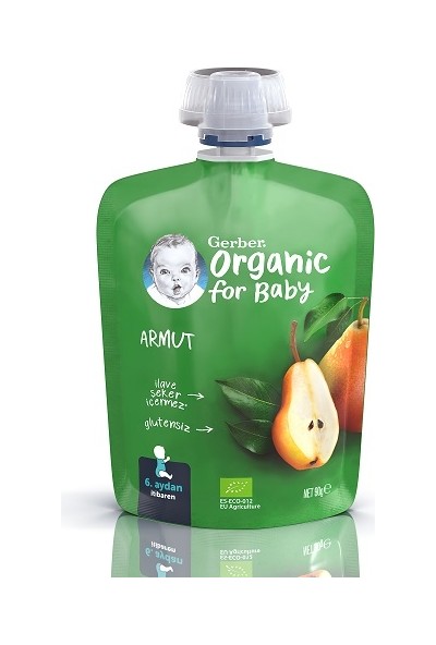 Gerber Organik Armut Püresi 90 gr Gerber Organik Armut Püresi 90 gr
