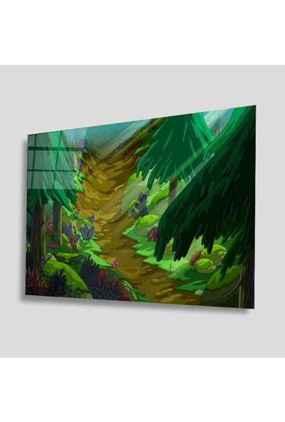 Idealizbiz Yeşil Cam Tablo 4mm Dayanıklı Temperli Cam