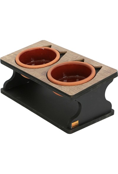 Hobimax Ahşap, Sırlı Çömlek Kaseli (Organik) Kedi Mama ve Su Kabı Hobimax Ahşap, Sırlı Çömlek Kaseli (Organik) Kedi Mama ve Su Kabı