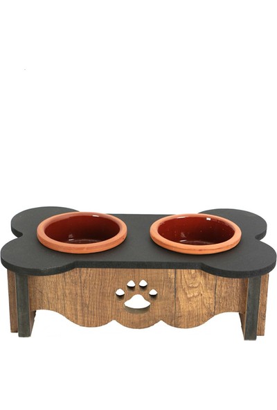 Hobimax Ahşap, Sırlı Çömlek Kaseli (Organik) Kedi Mama ve Su Kabı Hobimax Ahşap, Sırlı Çömlek Kaseli (Organik) Kedi Mama ve Su Kabı