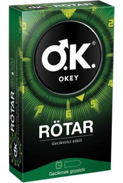 O.K. Okey Prezervatif Rötar 10' Lu