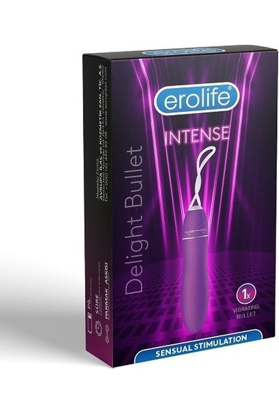 Erolife Titreşimli Intense Delight Bullet Vibratör Erolife Titreşimli Intense Delight Bullet Vibratör
