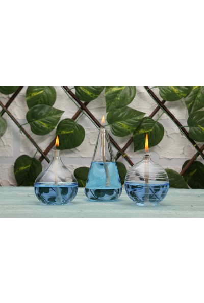 Vetroce 3'lü Damla , Konik , Hareli Küre Cam Kandil Blanca + 250 ml Kandil Yağı Vetroce 3'lü Damla , Konik , Hareli Küre Cam Kandil Blanca + 250 ml Kandil Yağı
